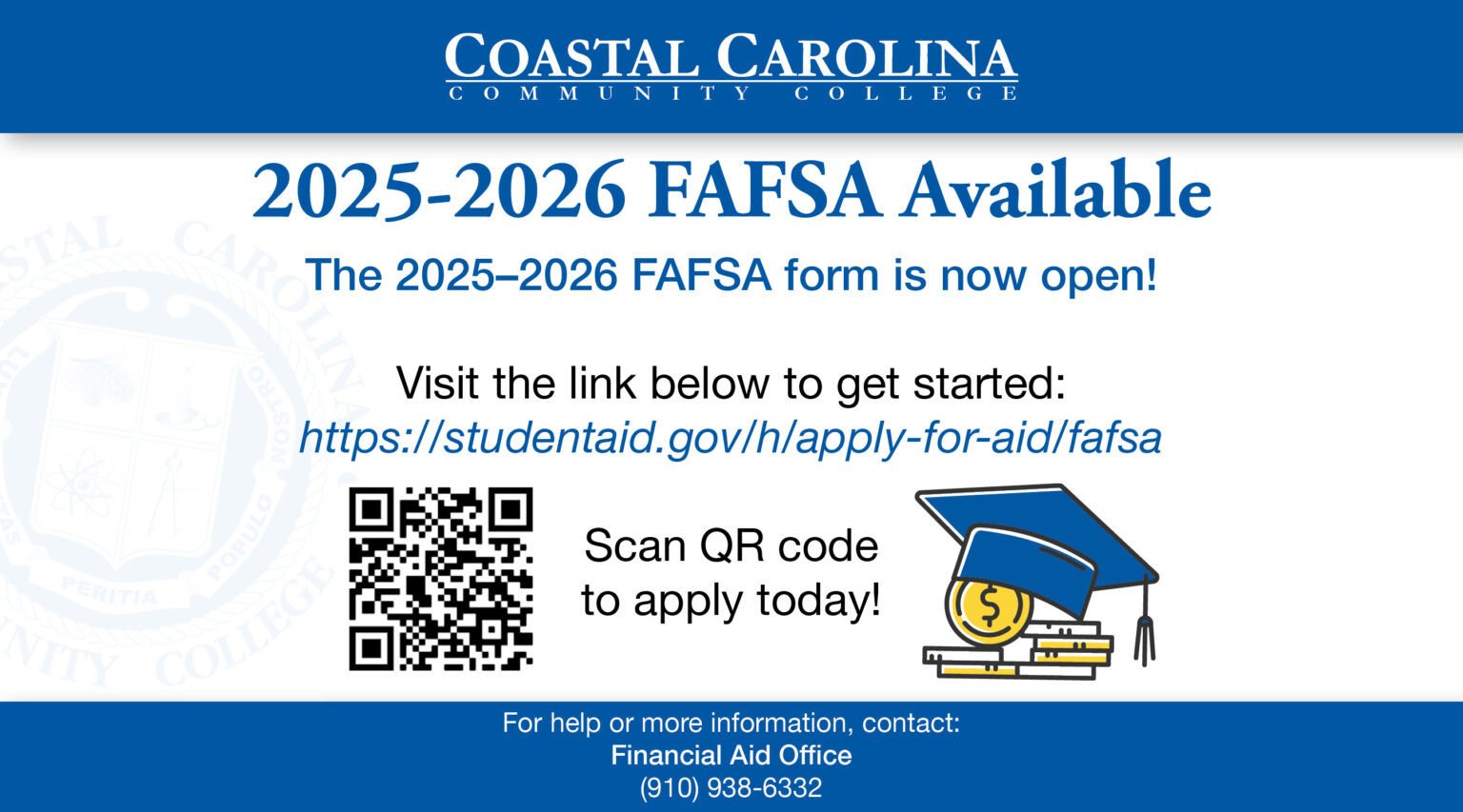 2025-2026 FAFSA Available - Coastal Carolina Community College